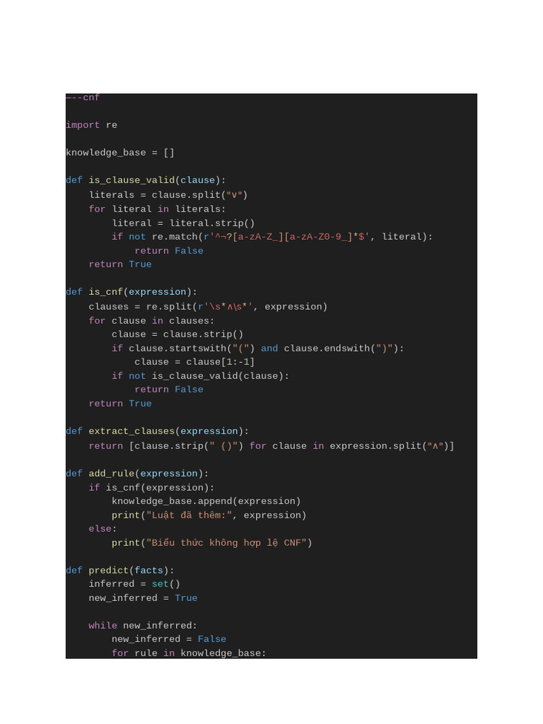 AI Lab Manual: CNF and DNF Rules | PDF | Theoretical Computer Science ...