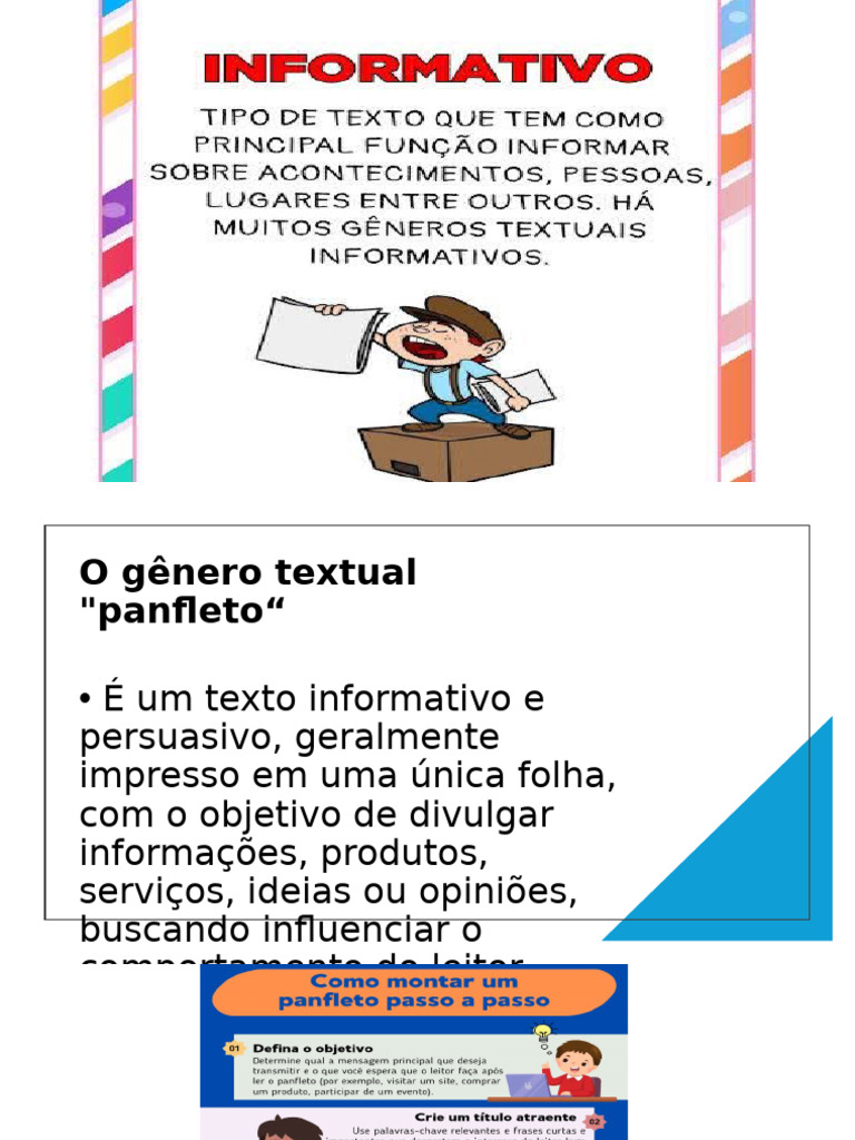 O que é um panfleto informativo? | PDF