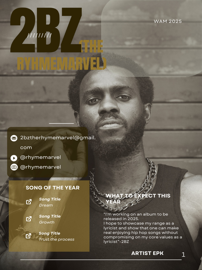 Copy of Blue 3D Geometric Media Kit Cover Page.pdf | PDF | Popular Music | African American Music