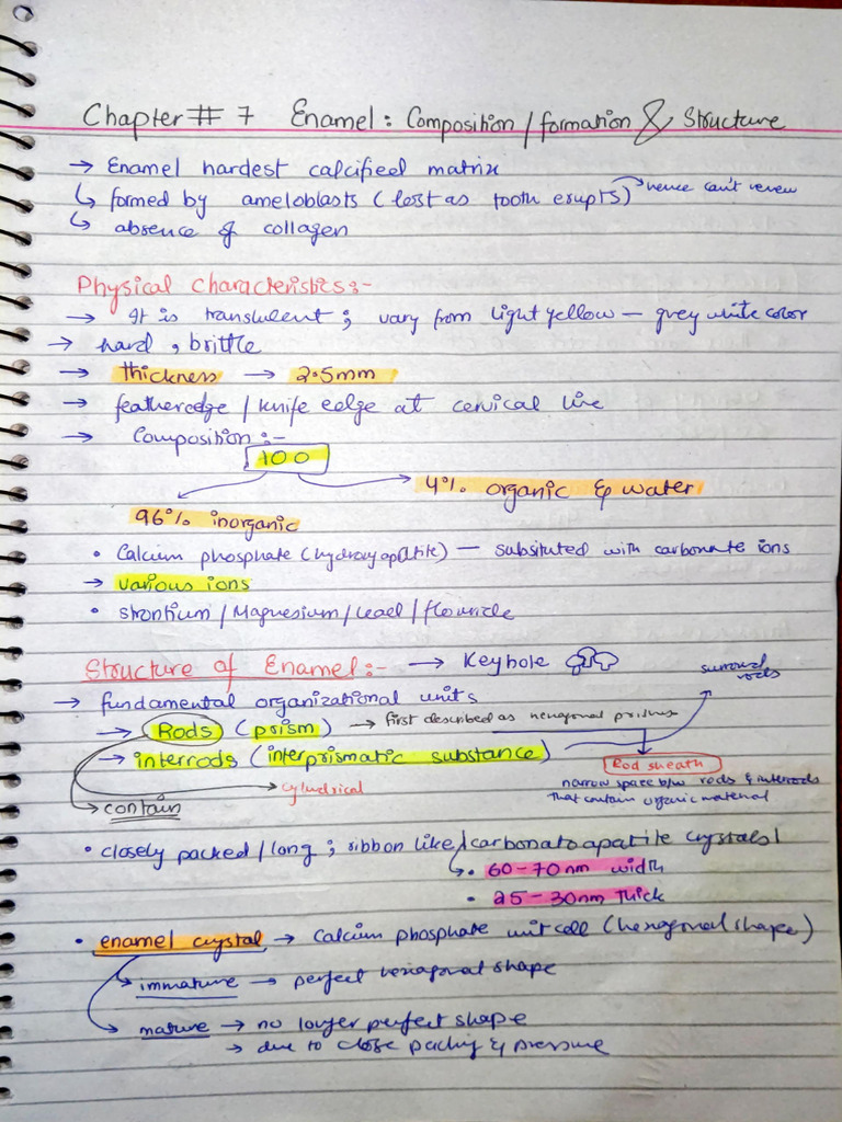 Enamel Complete Notes Pdf