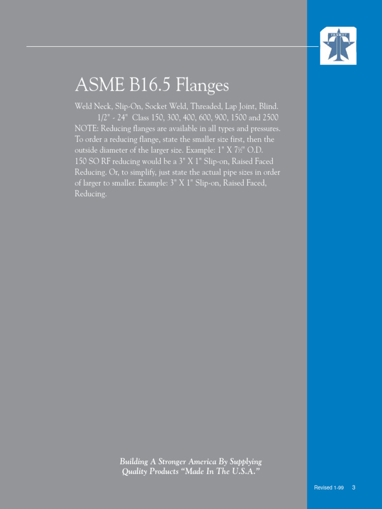 ASME B16.5 FLANGES | PDF | Screw | Industrial Processes