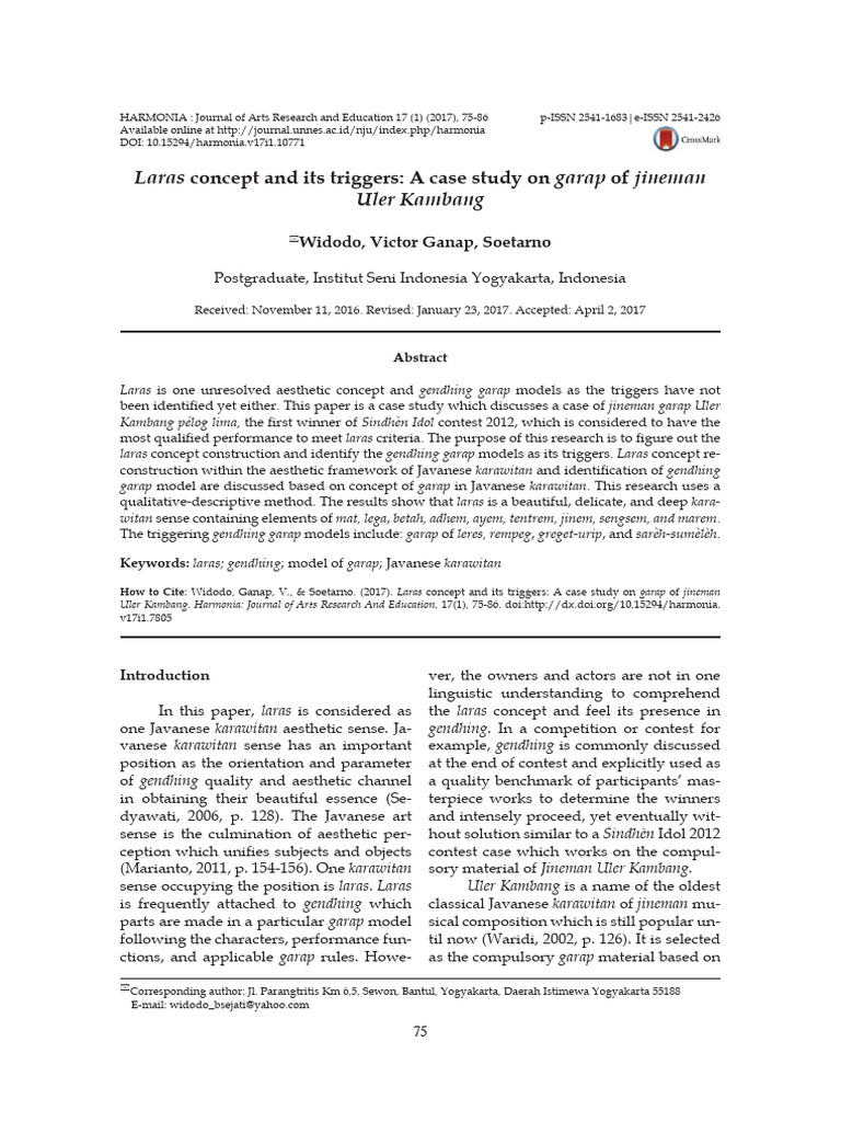 Laras Concept and Its Trigger | PDF | Gender | Gender Studies