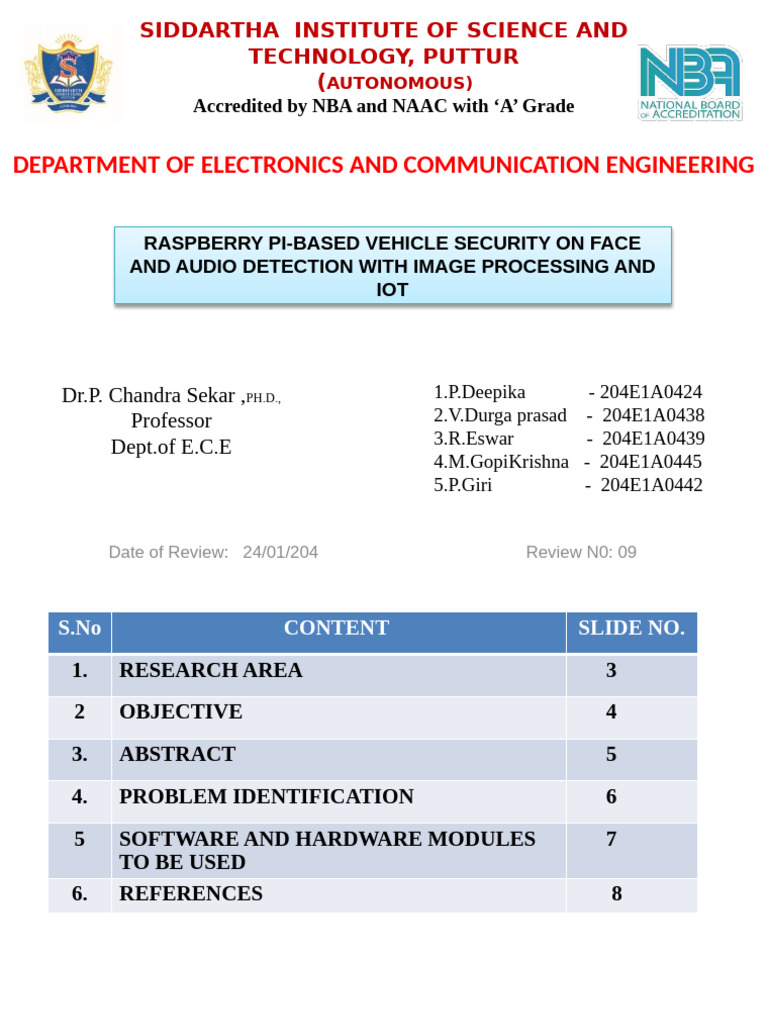 Zeroth Review- Project PPT[1] | PDF | Computer Security | Security