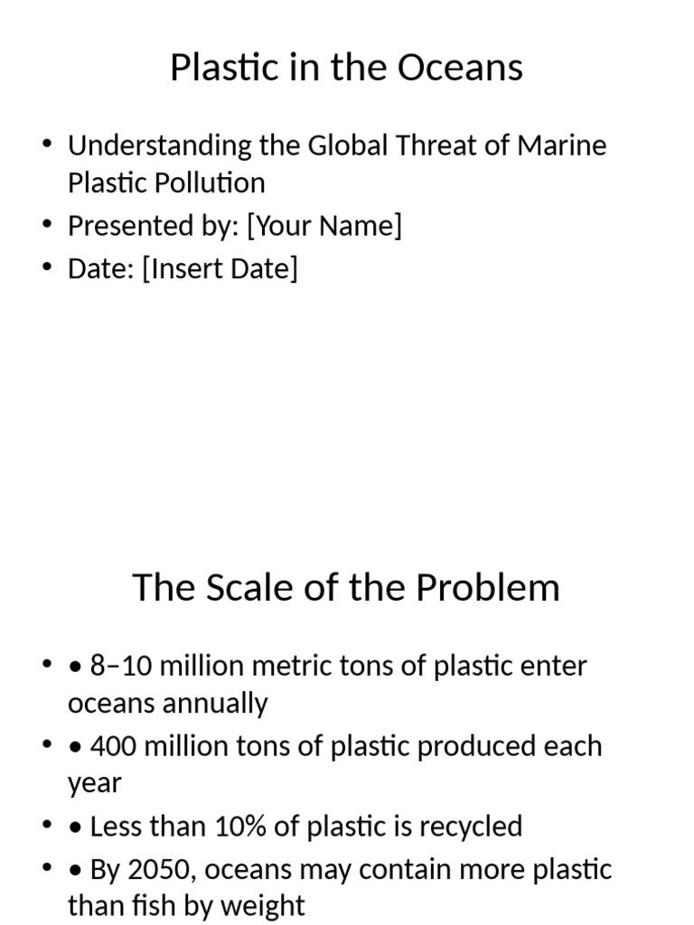 Marine Plastic Pollution Overview | PDF