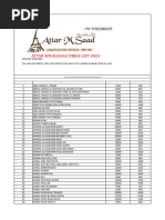 Natchem Fine Fragrance Price List 2025 | PDF | Perfume | Brand