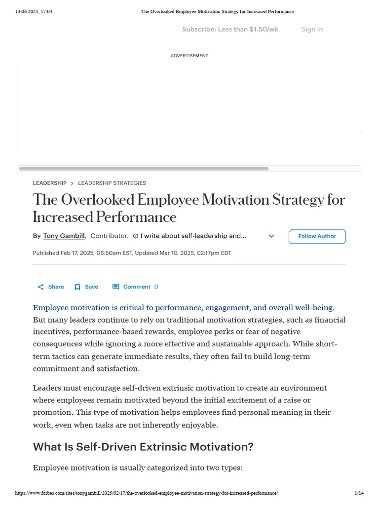 The Overlooked Employee Motivation Strategy for Increased Performance ...