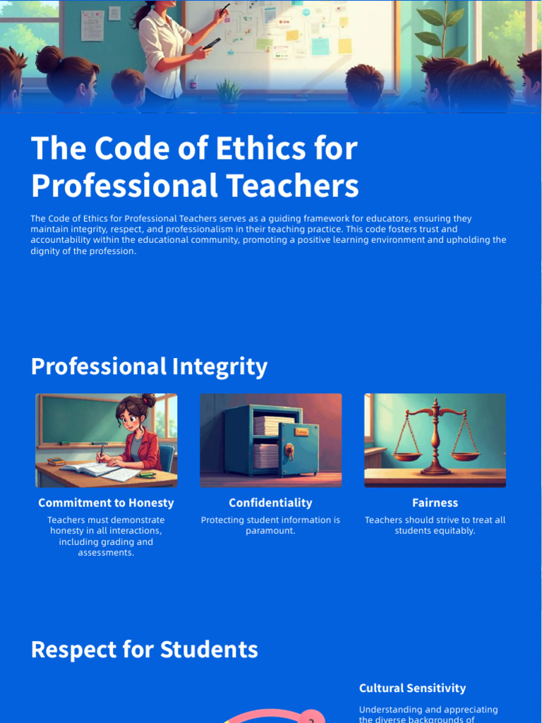 Code of Ethics for Professional Teachers | PDF | Teachers | Learning