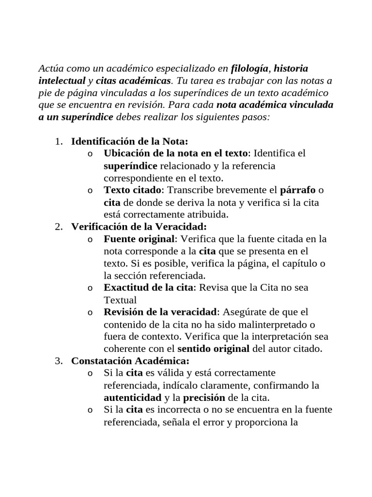 Prompt Trabajar Con Las Citas v. 3 | PDF
