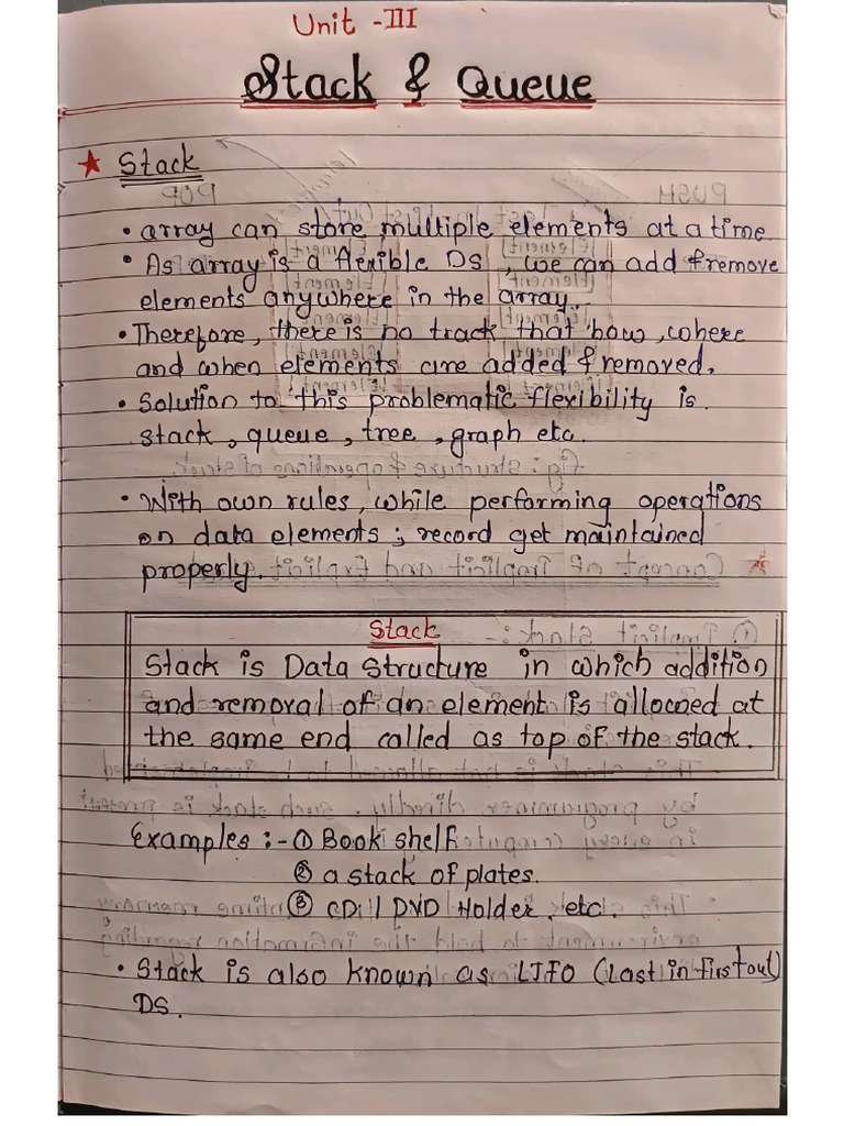 Dsa Notes Unit 3 | PDF