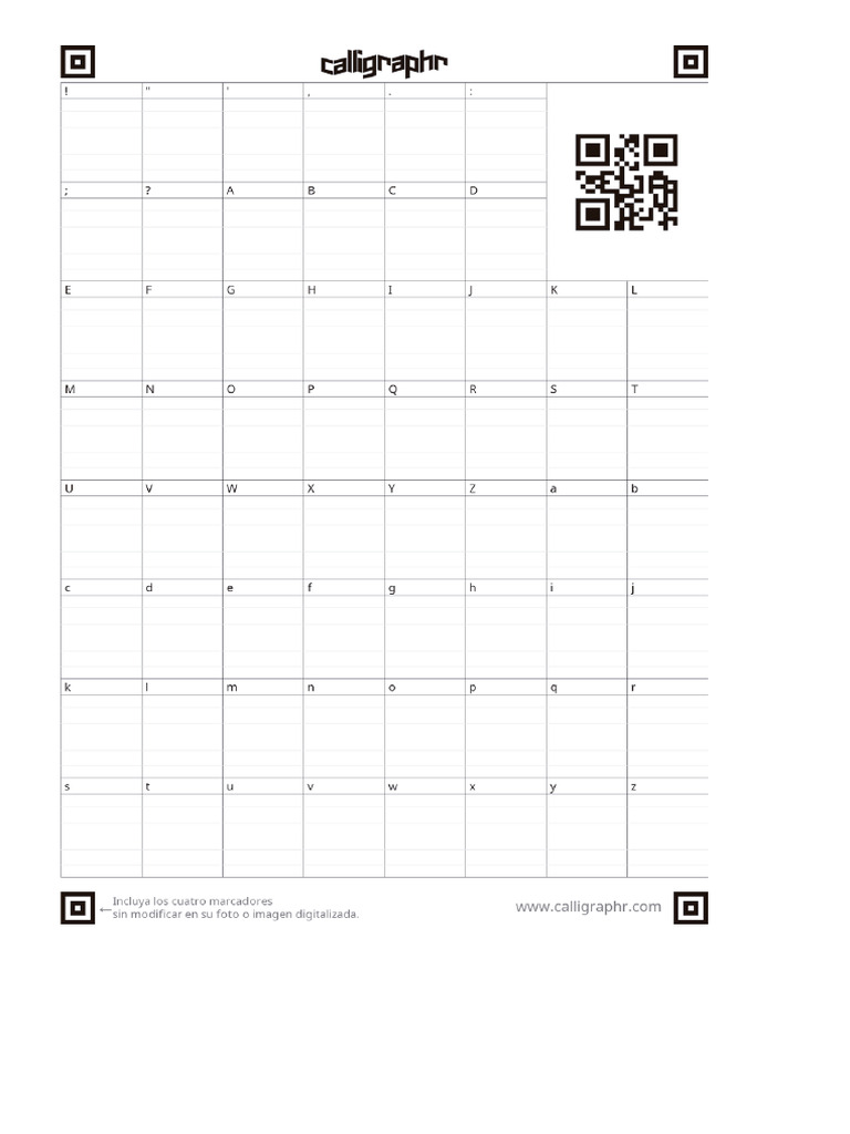 Calligraphr-Template Para Examen | PDF