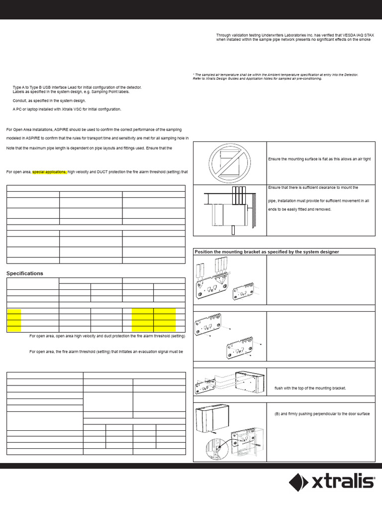 35942-A5-VESDA-E-VEP-UL-Installation-Sheet-A3-IE-lores | PDF | Usb ...