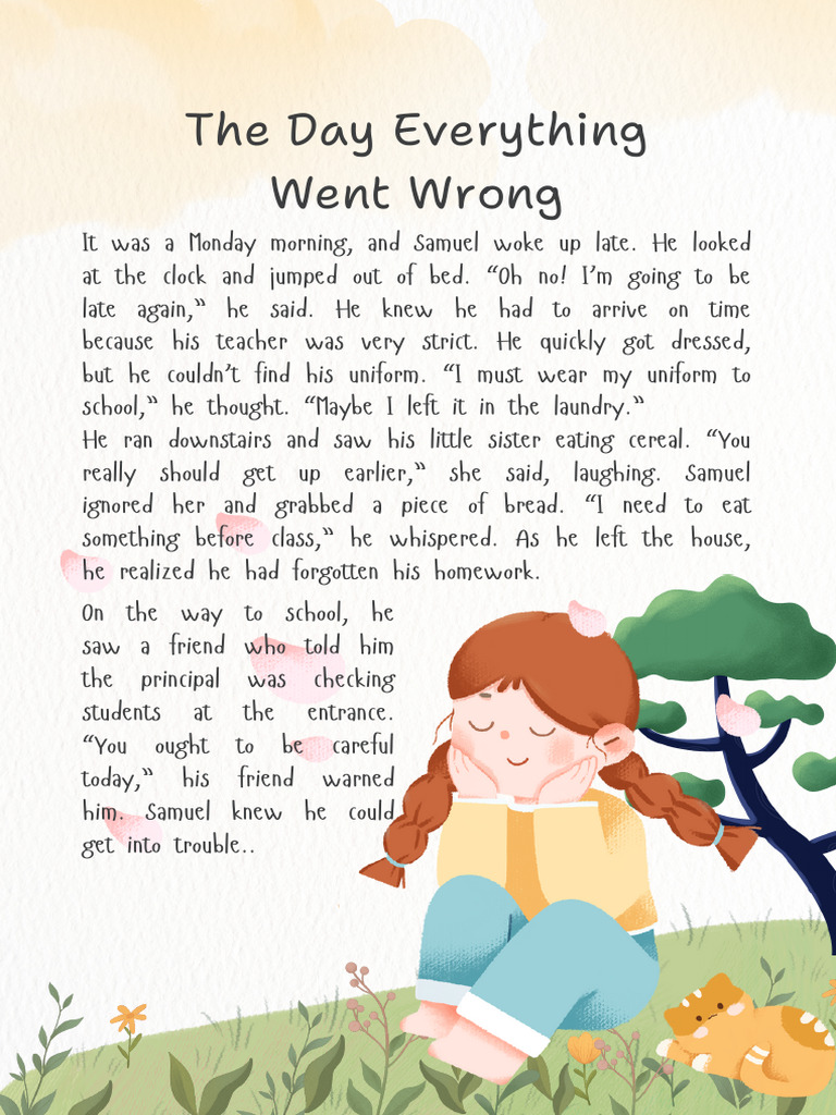 Samuel's Chaotic School Morning | PDF