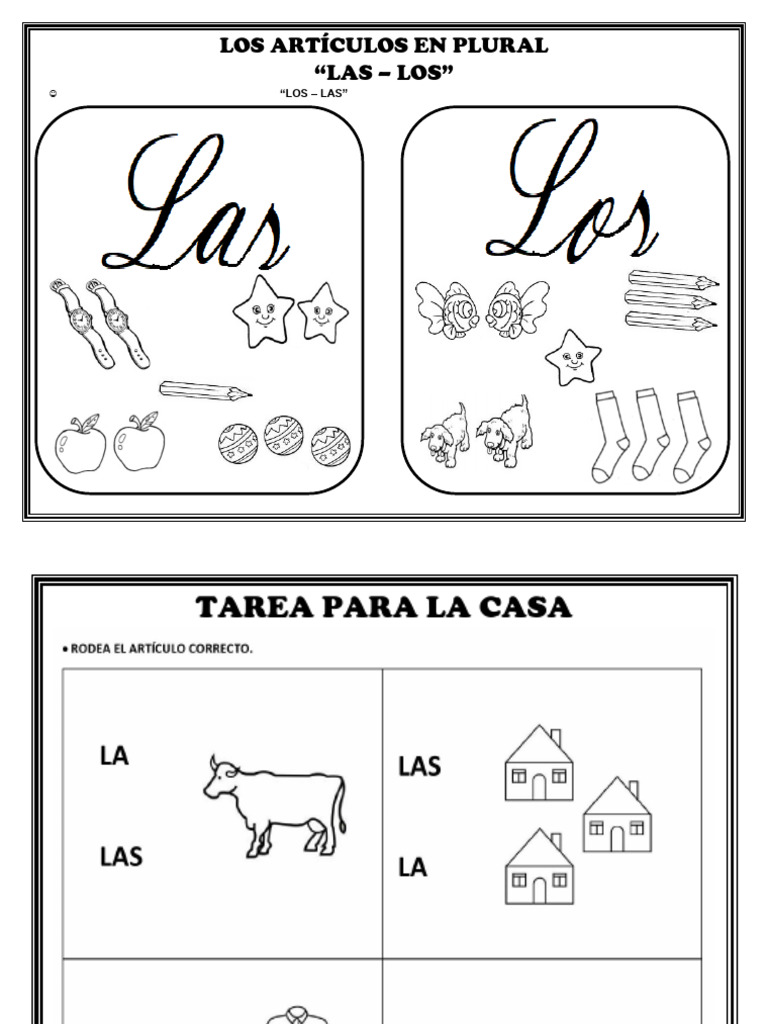 Los Artículos en Plural | PDF