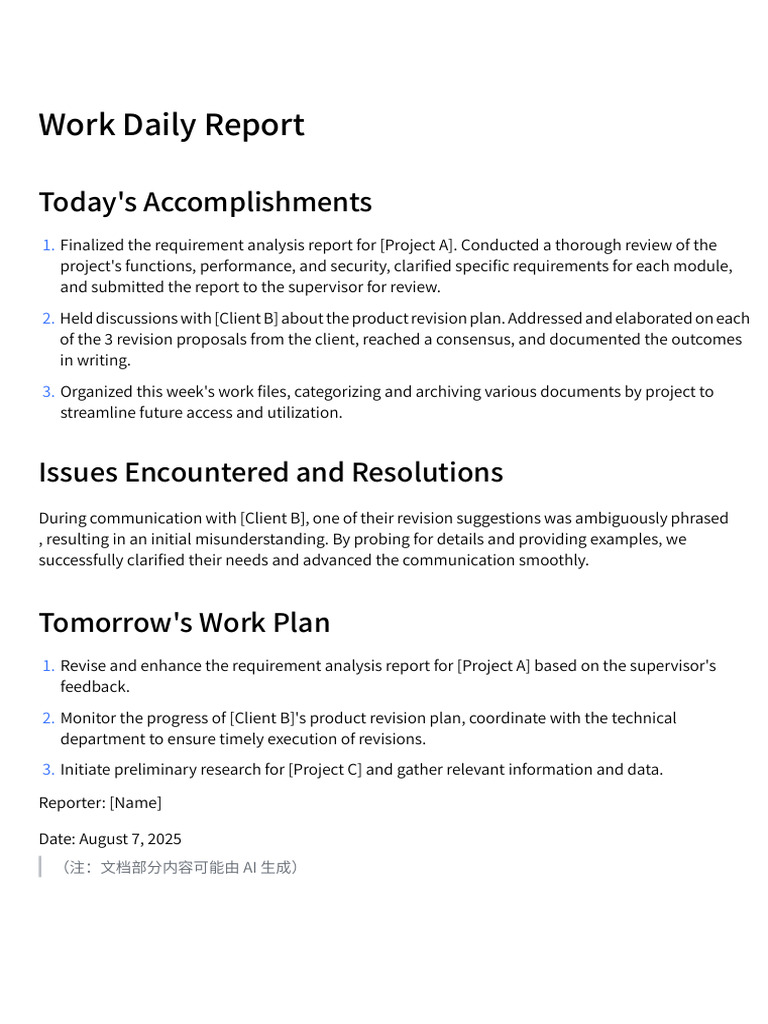 Work Daily Report1 | PDF