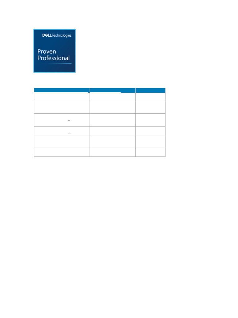 Dell PowerProtect DP Series Appliances Achievement Recommended Training ...