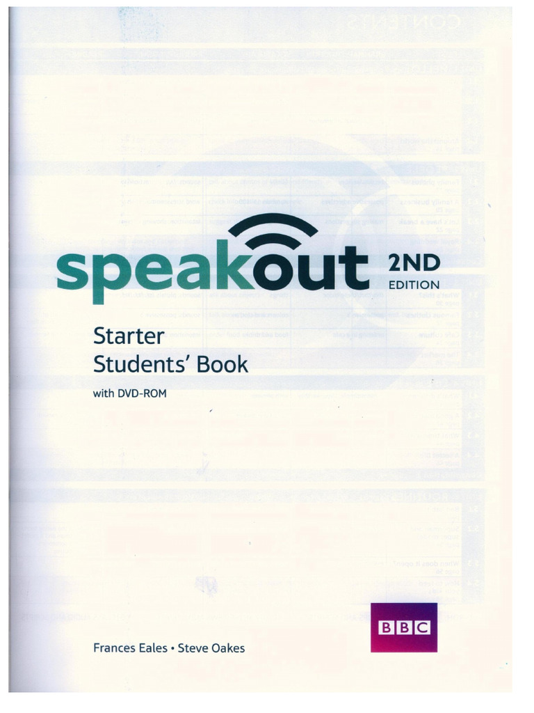 Speak Out Starter SB | PDF