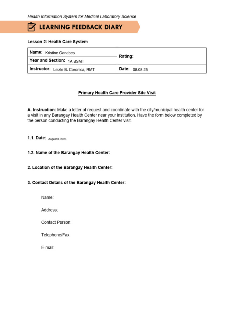 Lesson 2 Rhu Laboratory Activity | PDF | Social Programs | Health Care