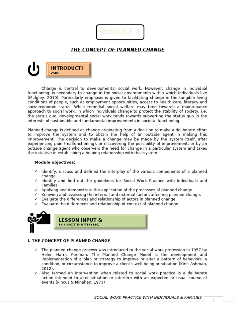 Understanding the Planned Change Process | PDF | Motivation | Motivational