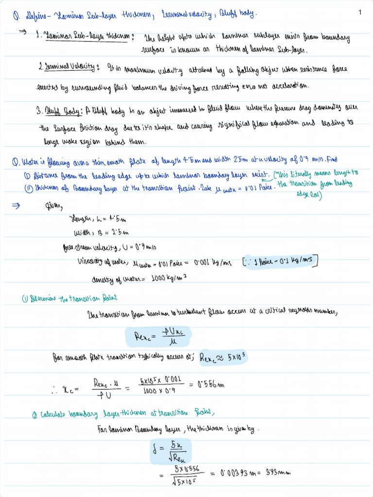 Hydraulics Midsem Paper | PDF