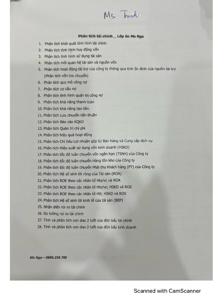 Cthuc Phan Tich VE DICH | PDF