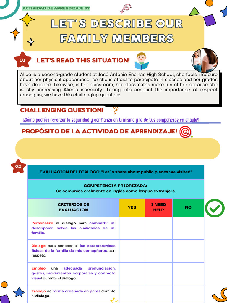 Describing My Family S Members | PDF