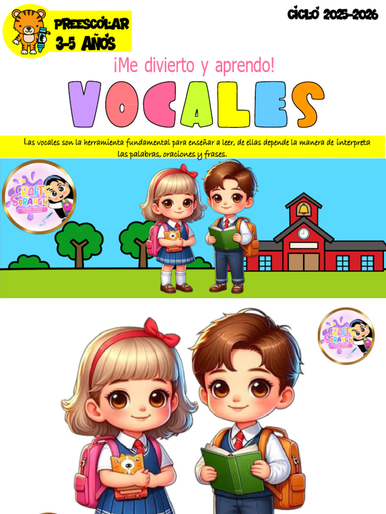 VOCALES PREESCOLAR Material DidaÌ - Ctico Sorangi | PDF