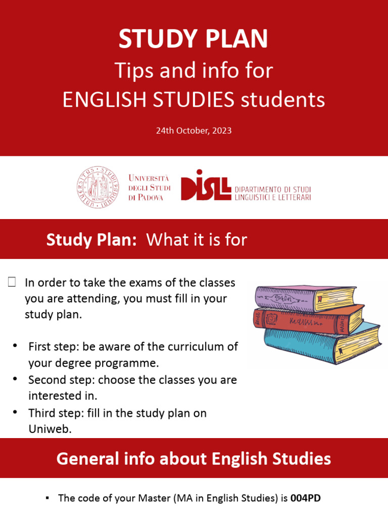 English Studies Study Plan Guide | PDF | Linguistics | Human Communication