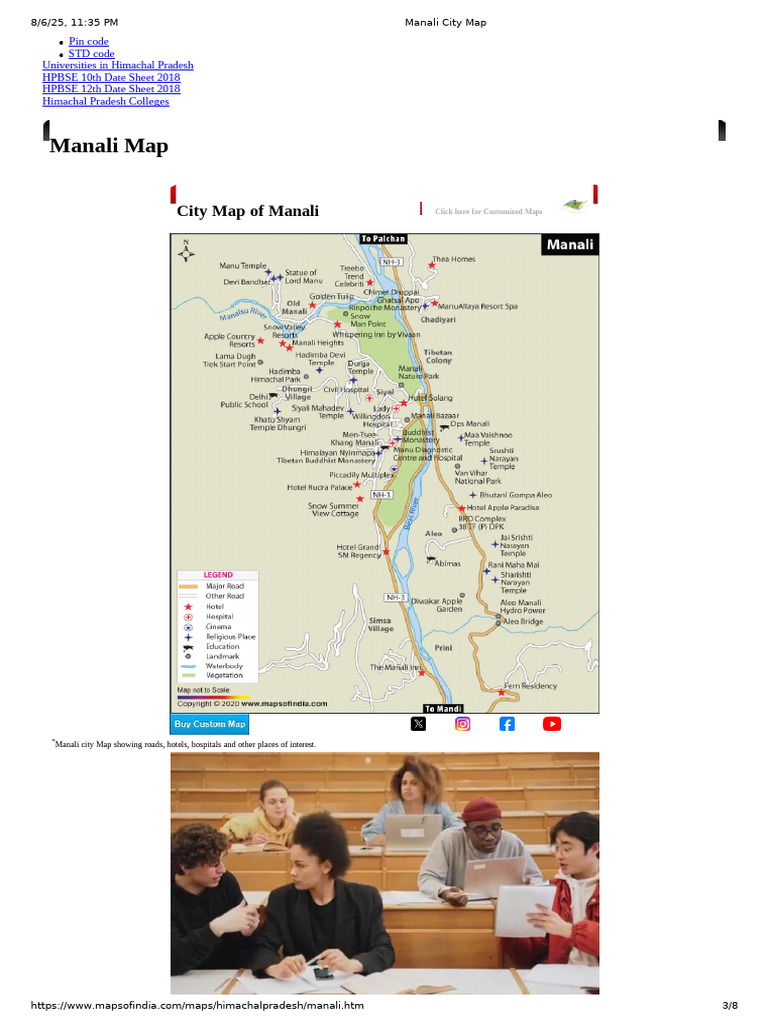 Manali City Map and Information | PDF