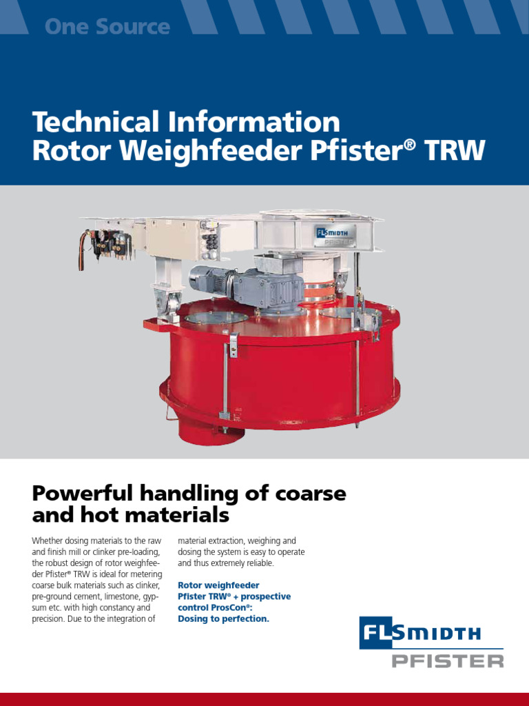TRWrotorweighfeeder_datasheet (1) | PDF