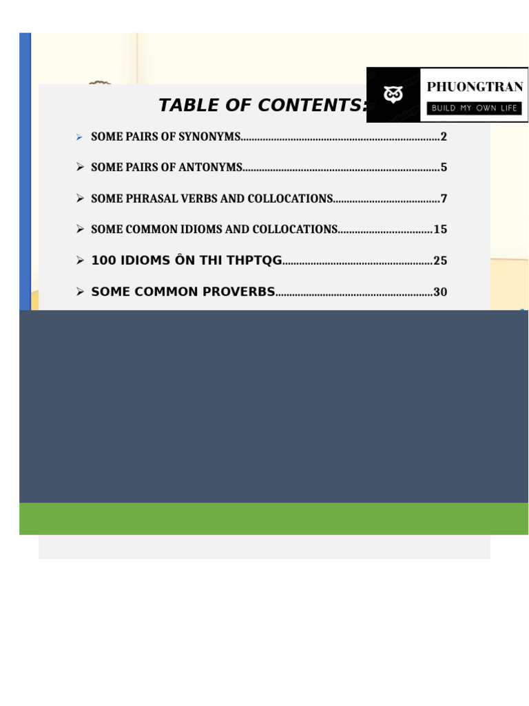 Idioms and Phrasal Verbs | PDF
