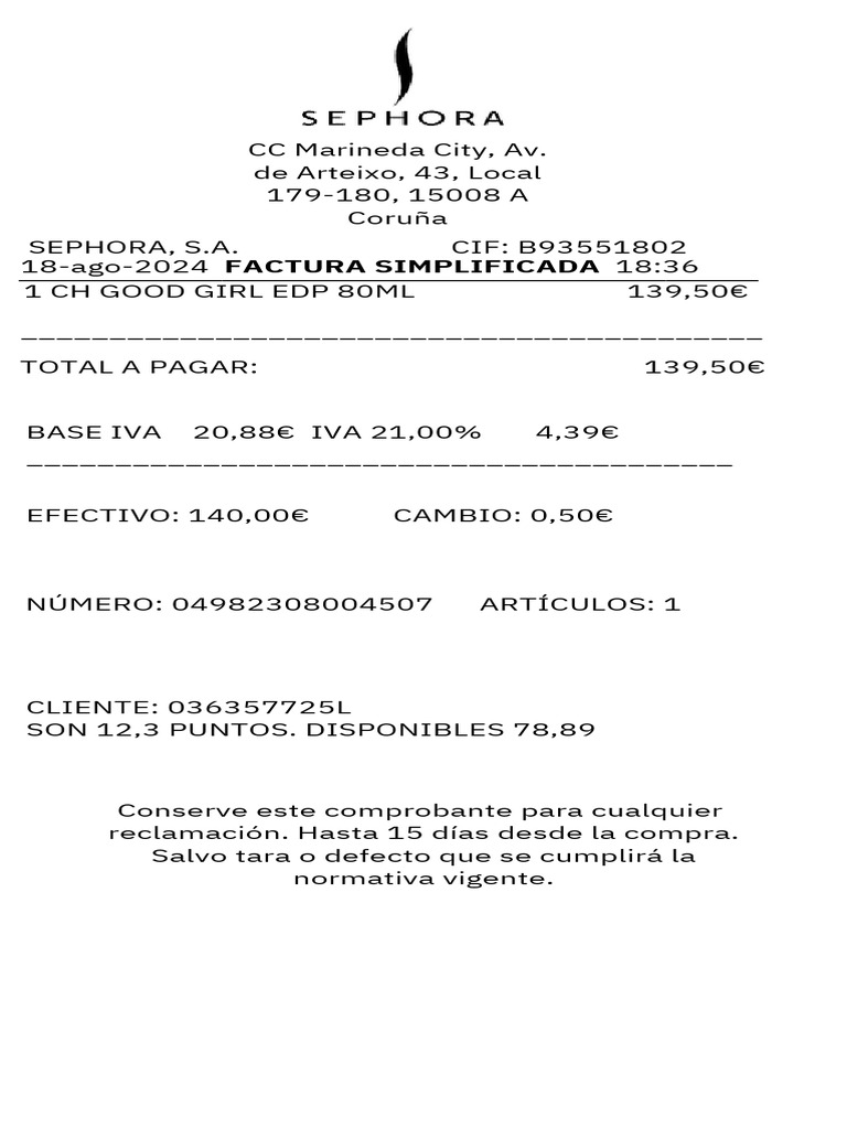 Sephora Pdf