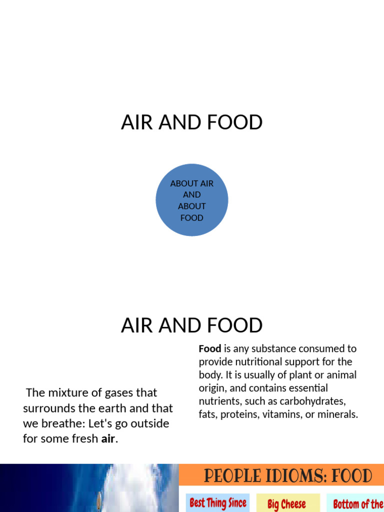 SC Air and Food Swayam | PDF | Atmosphere Of Earth | Atmosphere