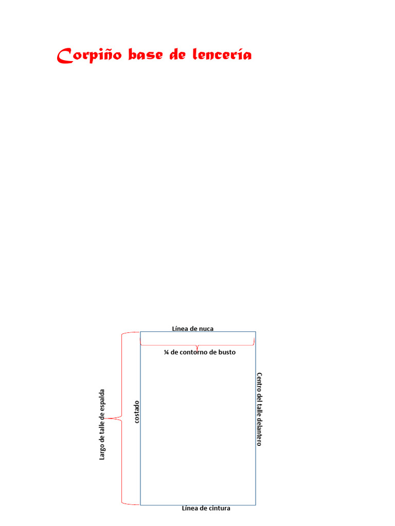 Corpiño Base de Lencería | PDF