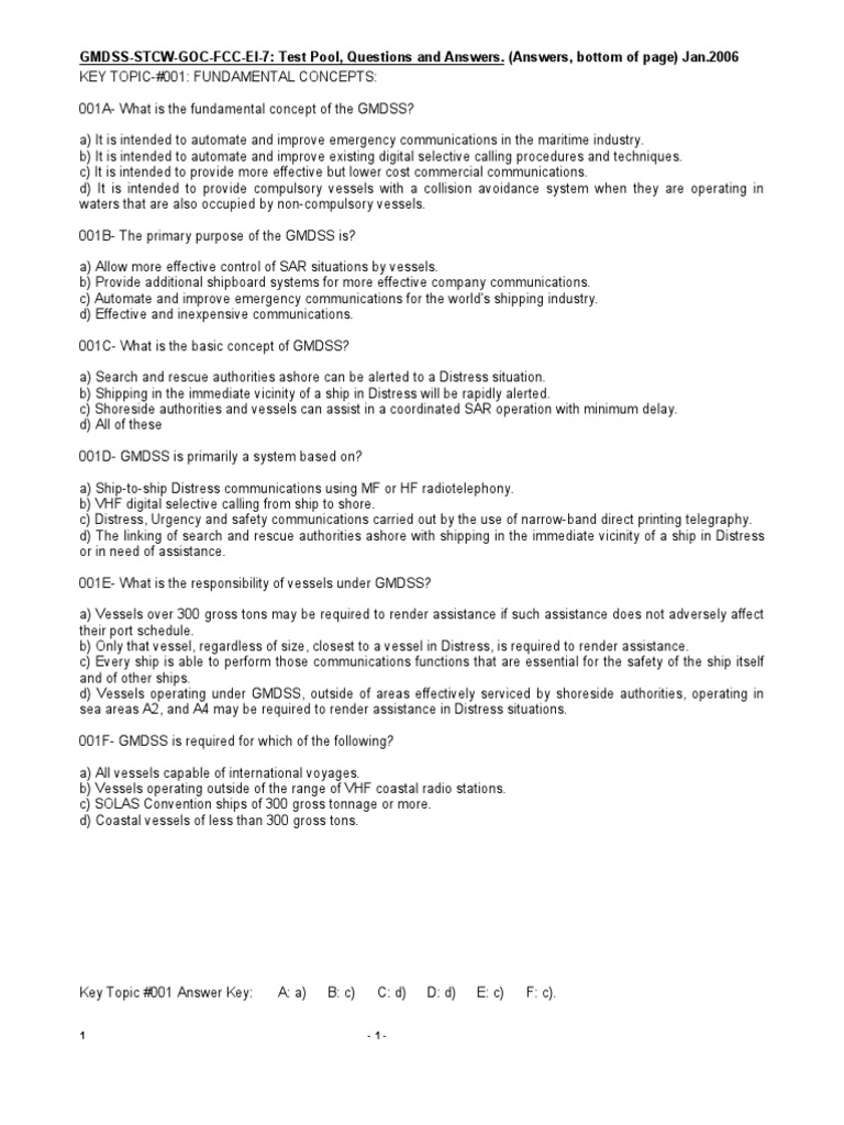 GMDSS Goc 2006 | PDF | High Frequency | Electrical Engineering
