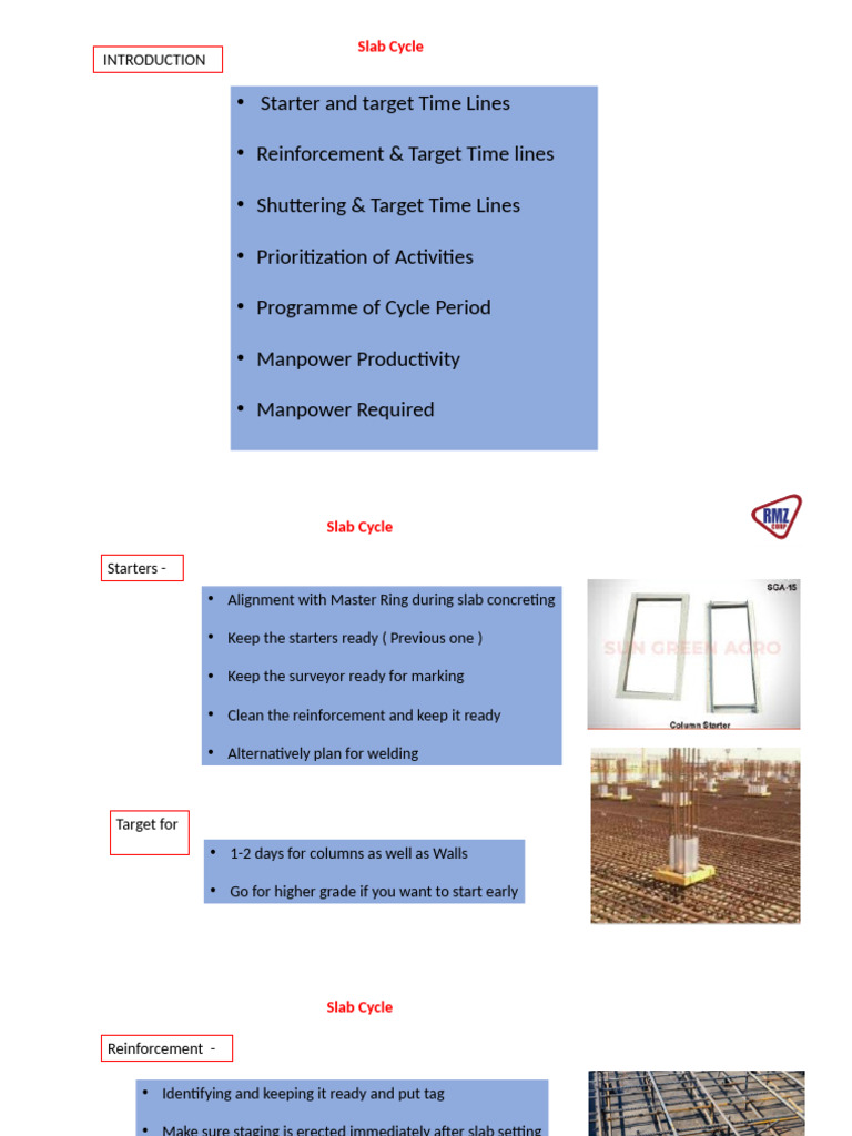 Mivan Slab Cycle Productivity Guide | PDF | Architecture ...