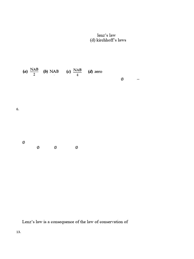6.emi MCQ, A R, Case Study | PDF | Inductance | Inductor