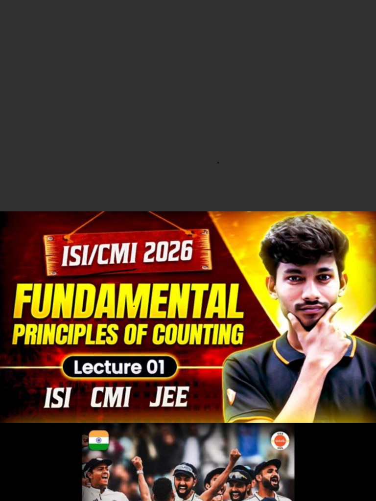 ISI-CMI Lecture 1 | PDF