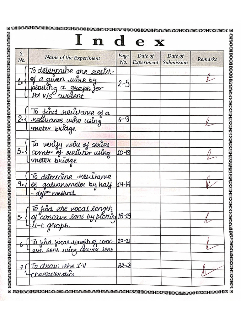 Physics Practical File | PDF
