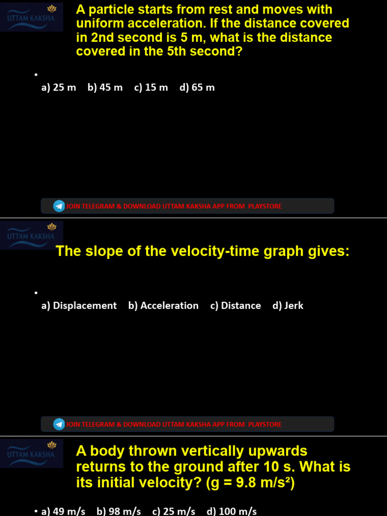 Physics and Biology Quiz Questions | PDF | Force | Acceleration