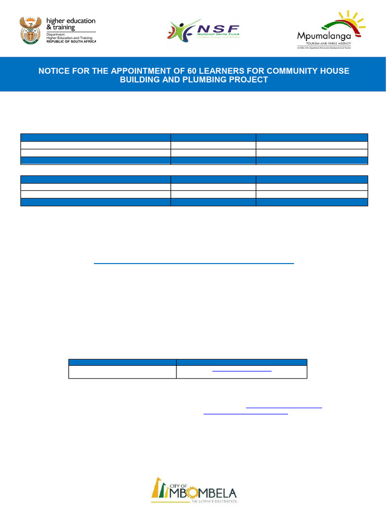 City of Mbombela Local Municipality CHB-PLB | PDF