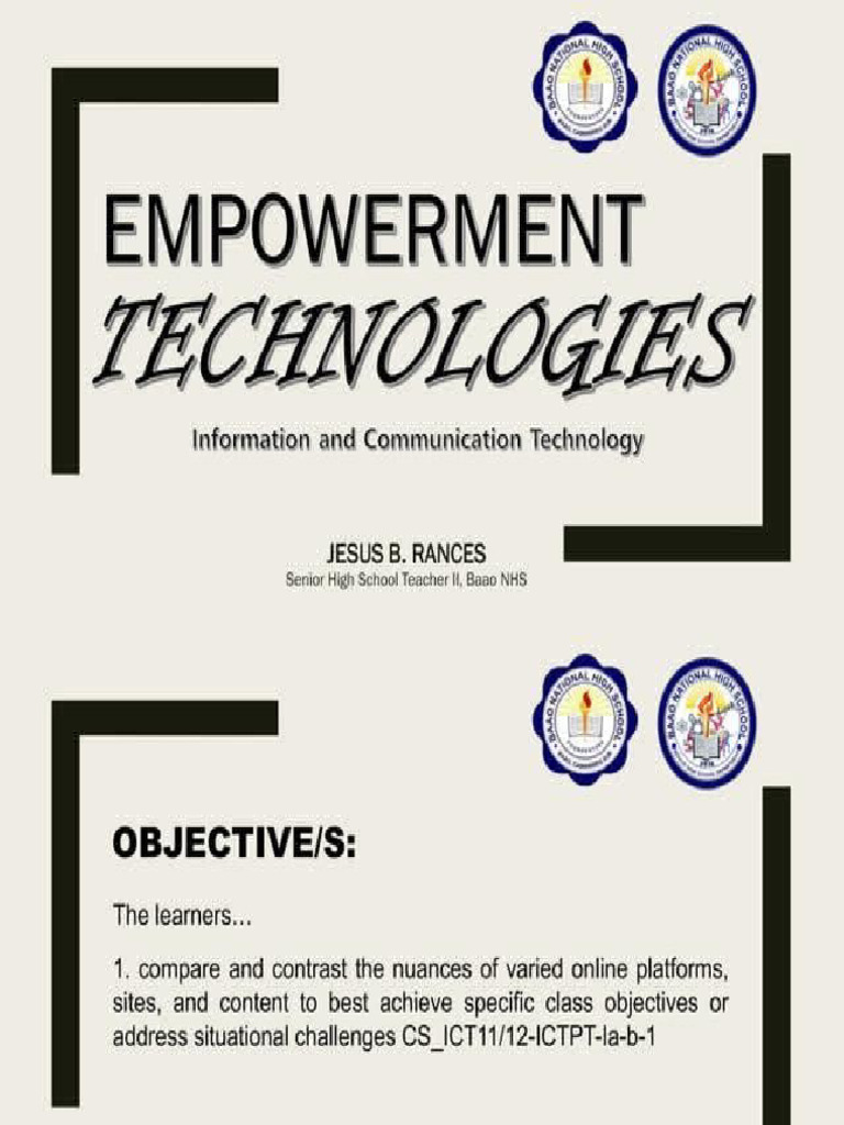 Etech Module 1 | PDF
