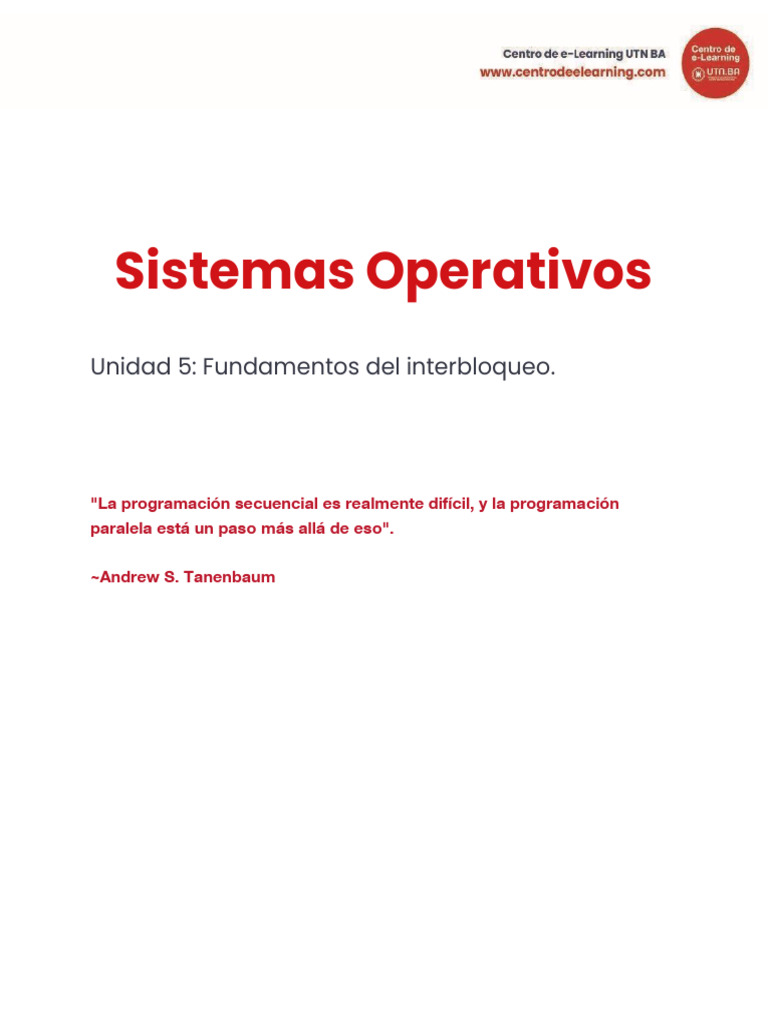 Unidad 5 Fundamentos Del Interbloqueo | PDF | Proceso (Computación ...