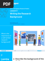 Background of Study | PDF | Academic Publishing | Literature Review