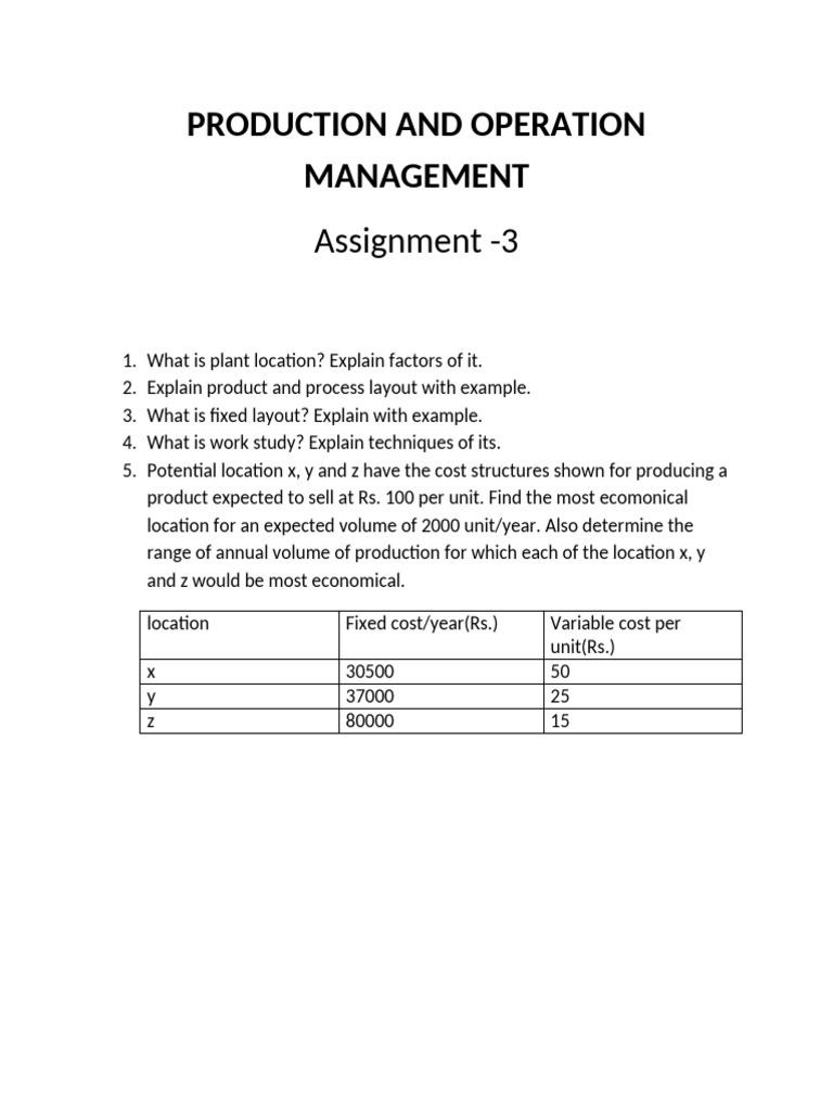 Assignment 3 Pom | PDF