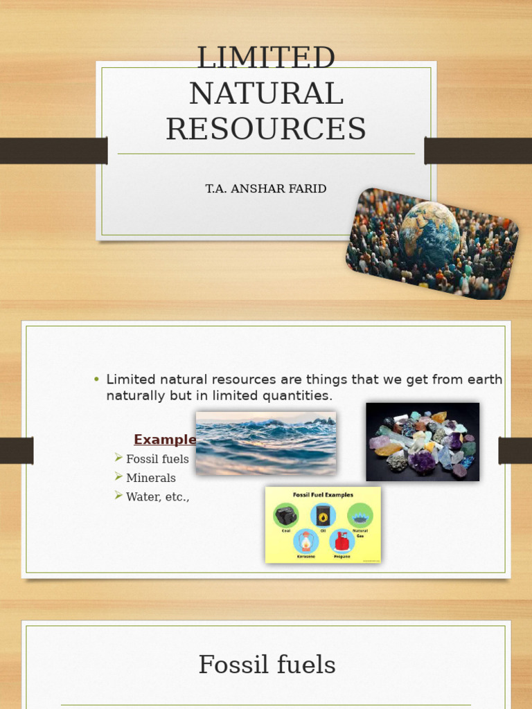 Limited Natural Resources-Anshar Farid | PDF