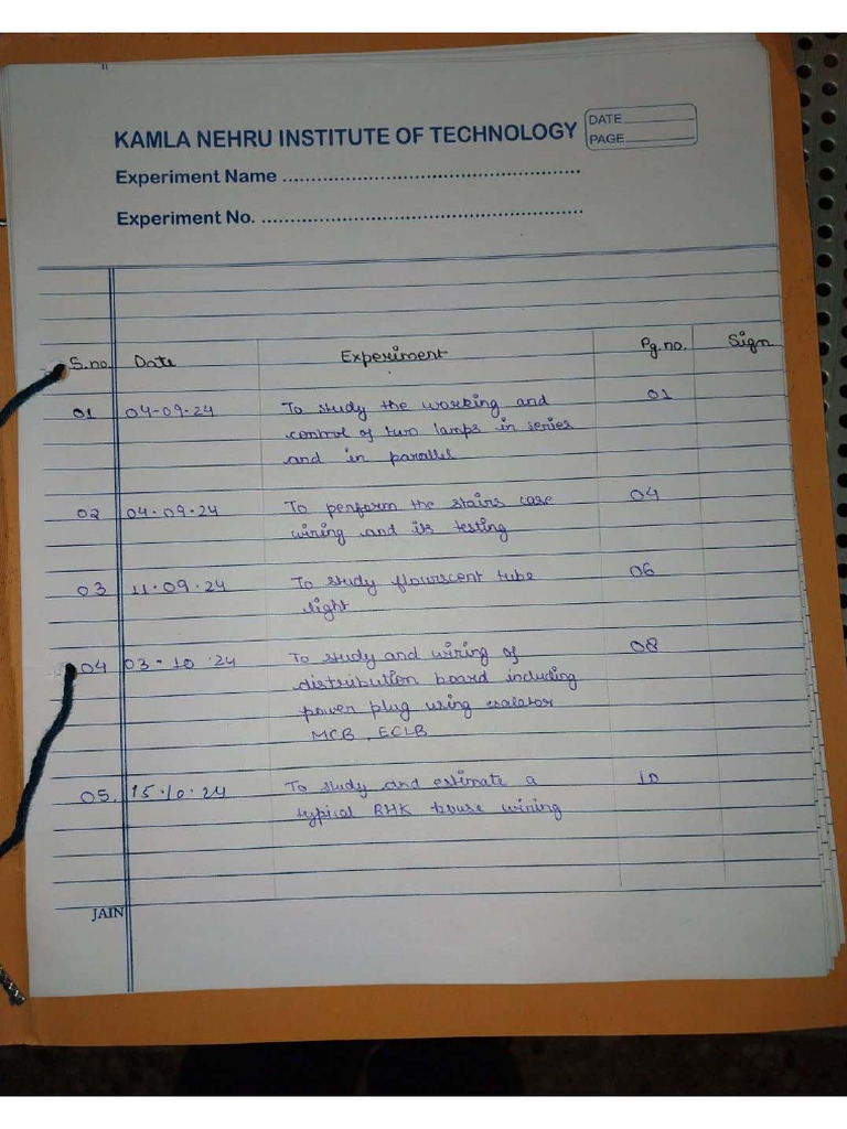 Electrical Workshop Pdf