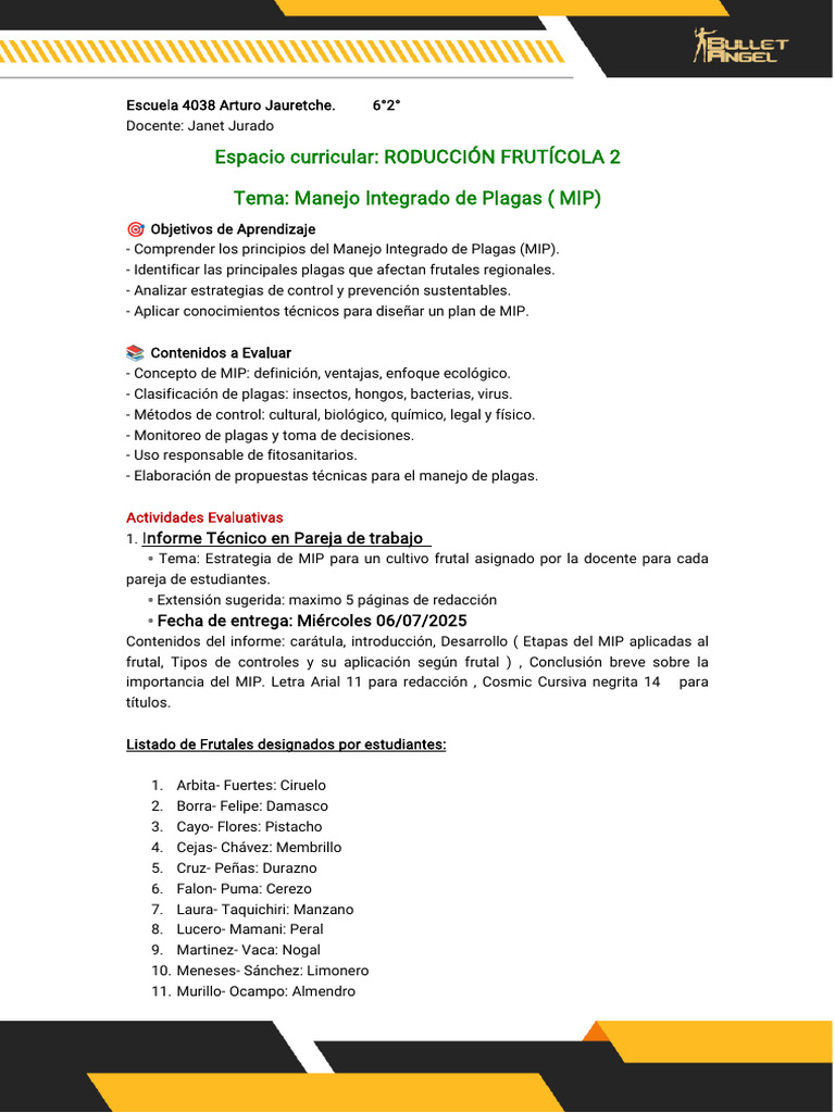 Estrategias de MIP en Frutales | PDF