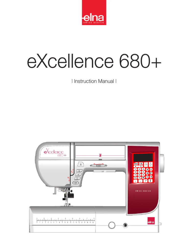 Elna EXcellence 680 Instruction Manual | PDF
