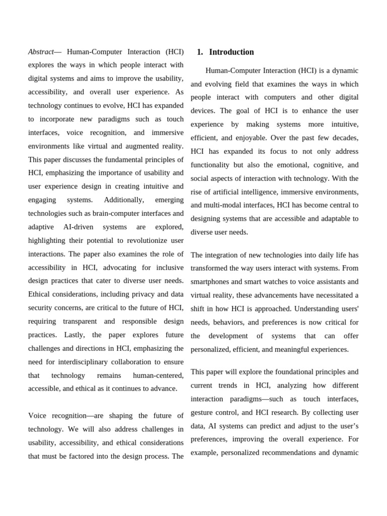 HCI | PDF | Human–Computer Interaction | Usability