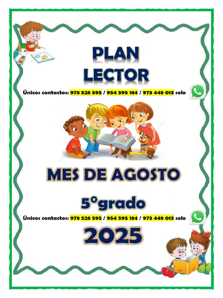 Plan Lector 5° Grado Agosto | PDF | Perú